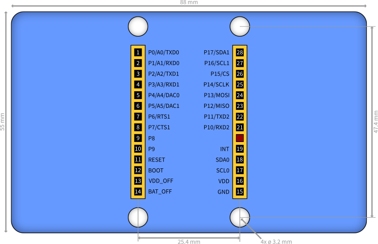 Header Pinout | HARDWARIO Documentation
